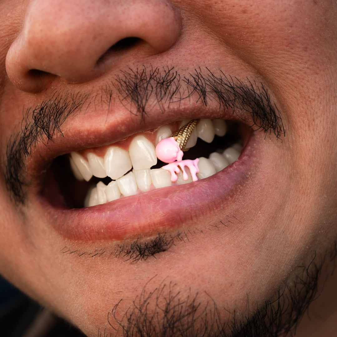 Buy Custom Fit Drip Style Grillz Online - Custom Gold Grillz
