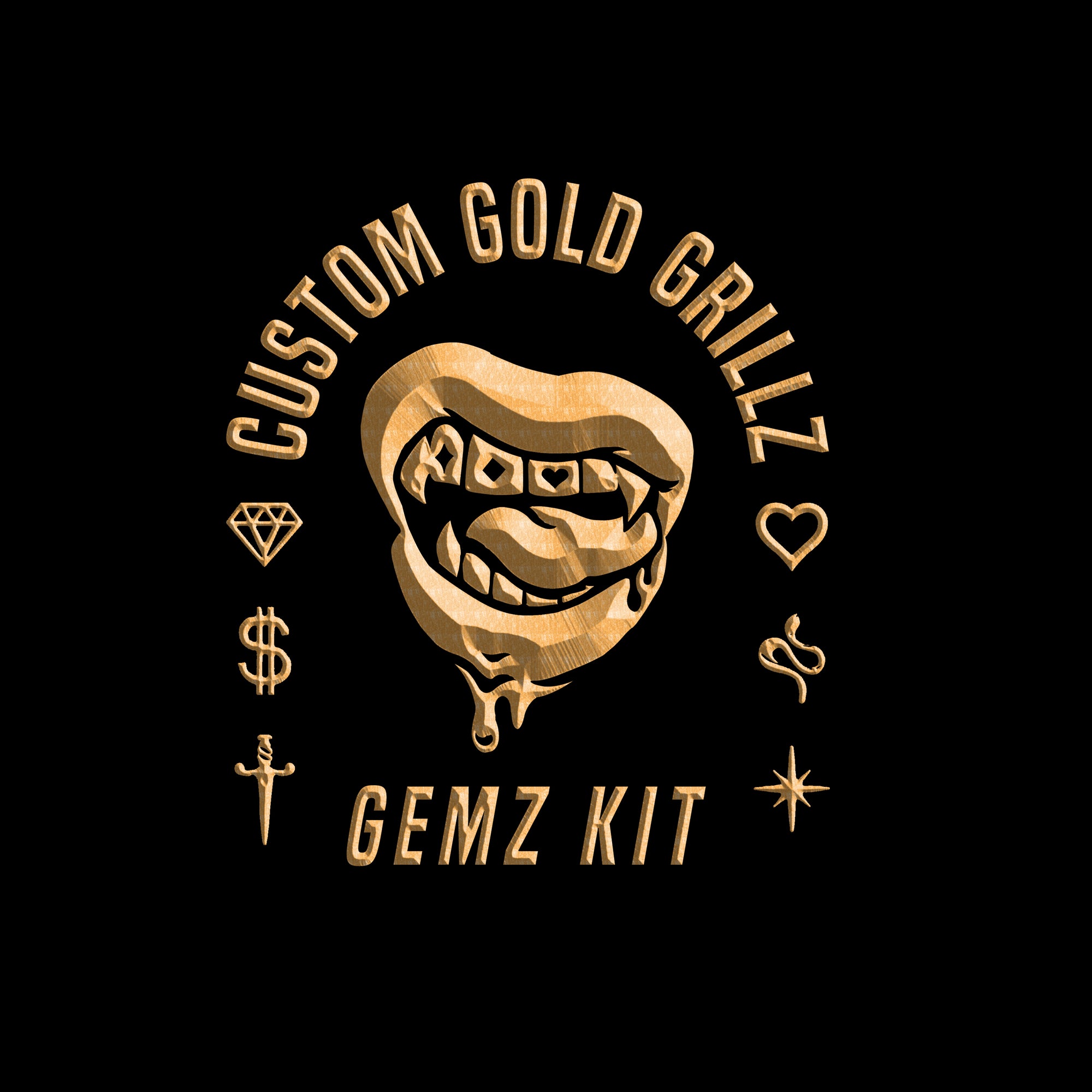 DIY Tooth Gemz Kit - Custom Gold Grillz