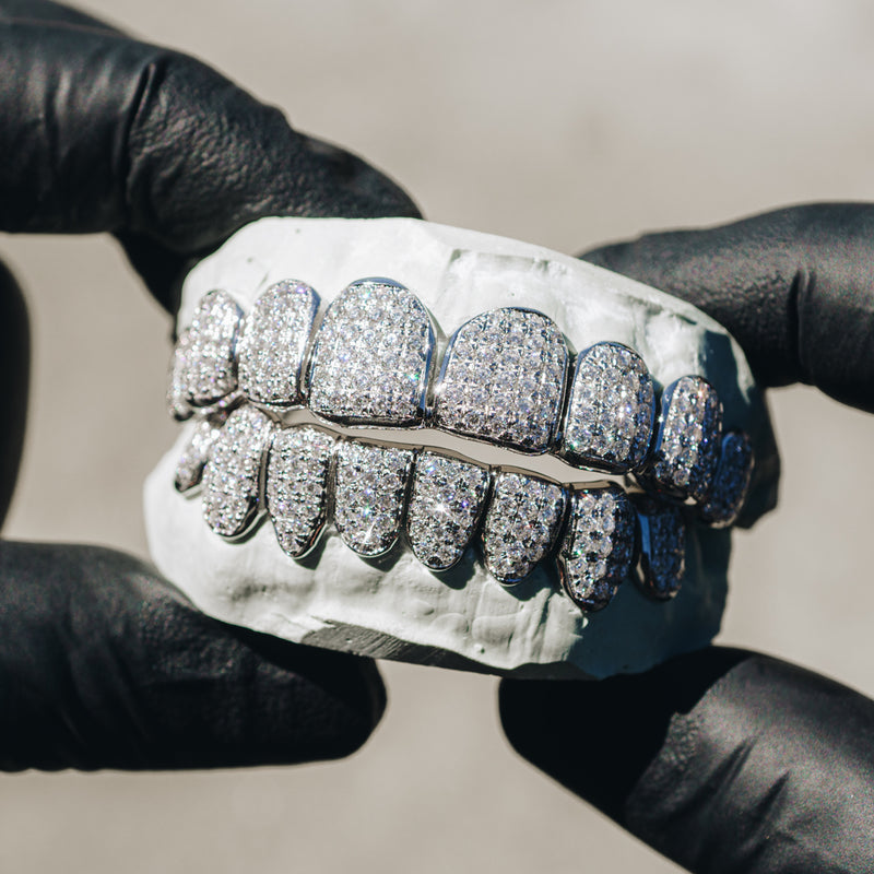 Buy Iced Out Diamond Grillz - Custom Gold Grillz