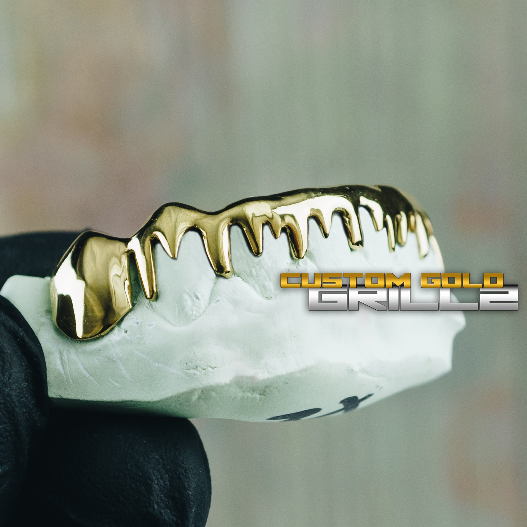 Buy Custom Fit Drip Style Grillz Online - Custom Gold Grillz