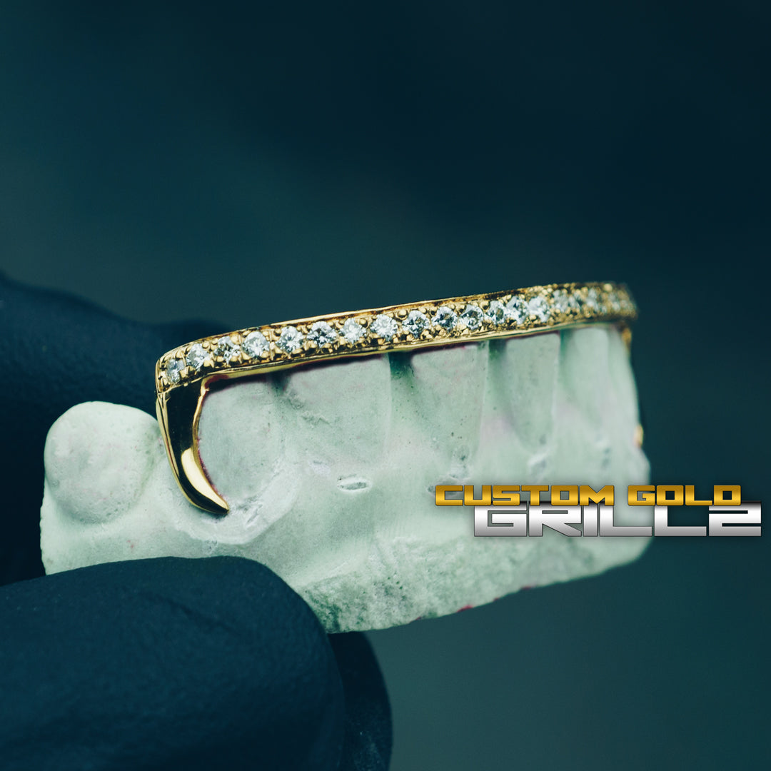 Buy Iced Out Diamond Grillz - Custom Gold Grillz