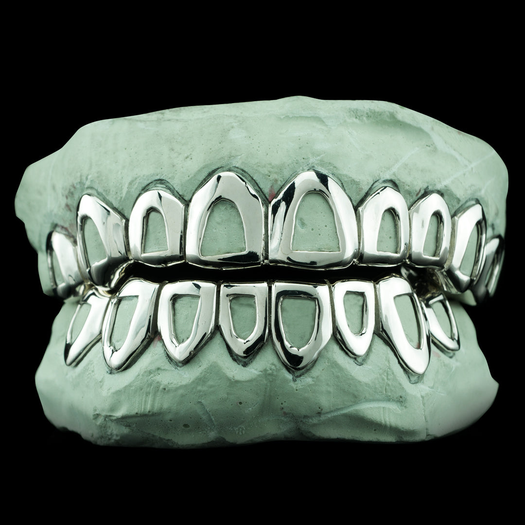 Shop Silver Open Face Grillz Online - Custom Gold Grillz