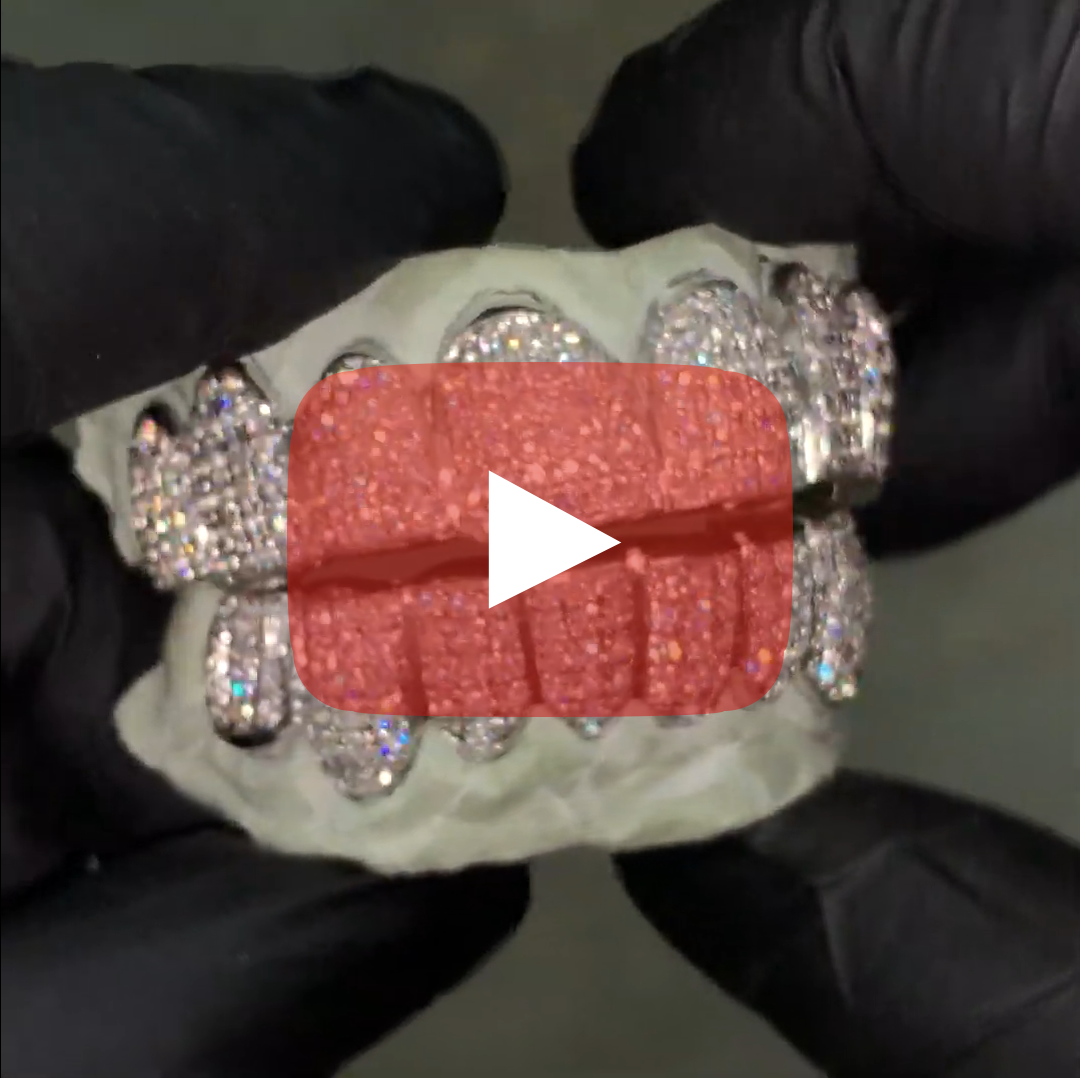 Buy Iced Out Diamond Grillz - Custom Gold Grillz