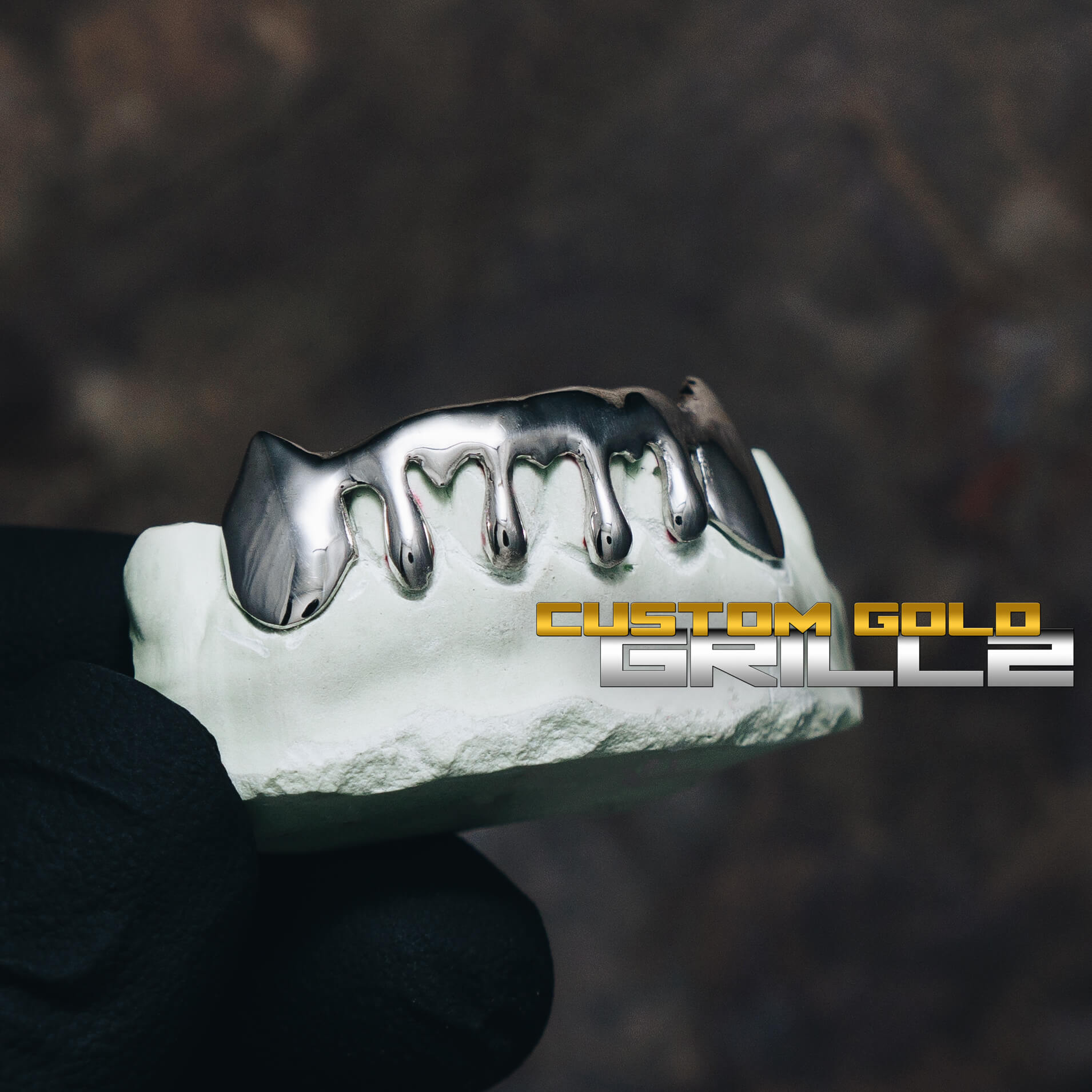 Buy Custom Fit Drip Style Grillz Online - Custom Gold Grillz