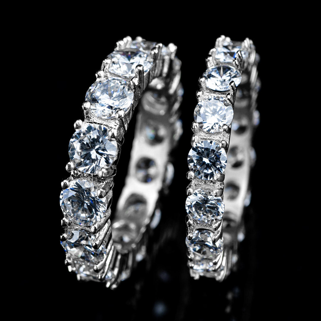 Diamond Eternity Promise Ring in White Gold - Custom Gold Grillz